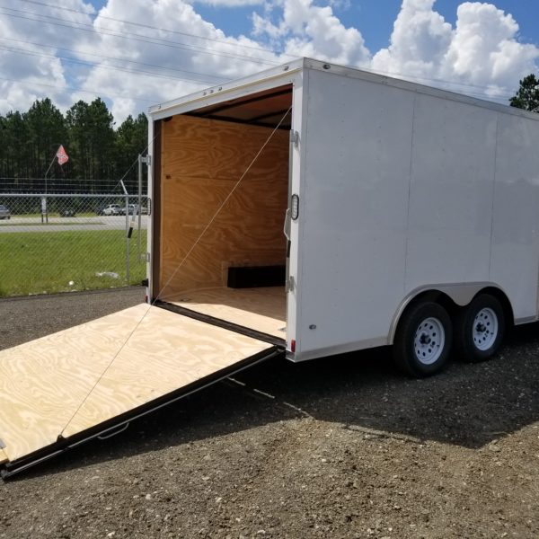 Best Trailers In Stock Now - 8.5x16 White Enclosed. (ad 130) - USA ...