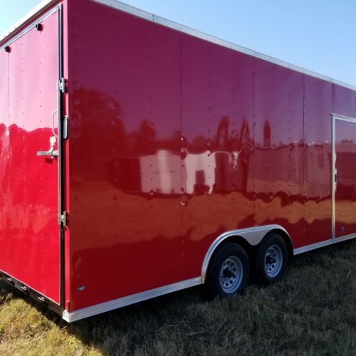 Red 8.5x20 Enclosed Trailer With Extra Height. (ad 860) - USA Cargo Trailer