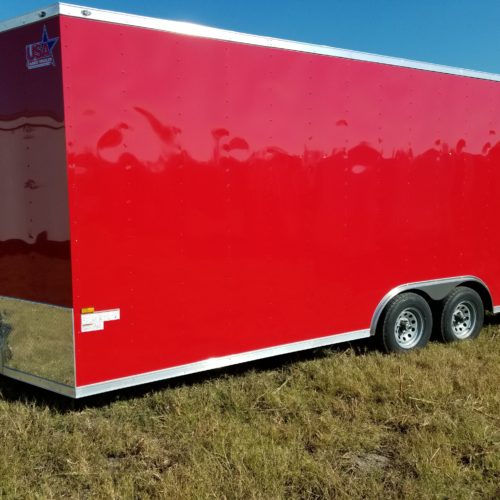 Red 8.5x20 Enclosed Trailer With Extra Height. (ad 860) - USA Cargo Trailer